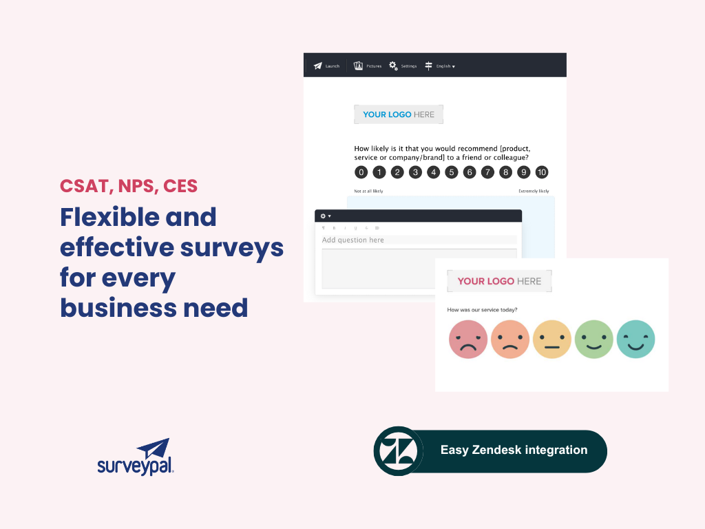 Survey Tool by Surveypal App Integration with Zendesk Support